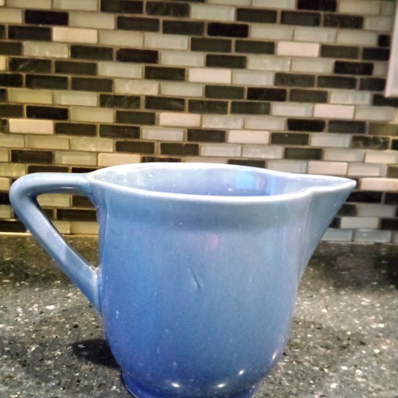 original vintage | Dining | Vintage Ceramic Blue Small Pitcher Art Deco ...